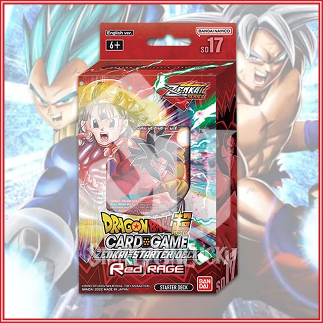 DRAGON BALL SUPER Zenkai Dawn Of Z-Legends | Starter Deck 17: Red Rage ...