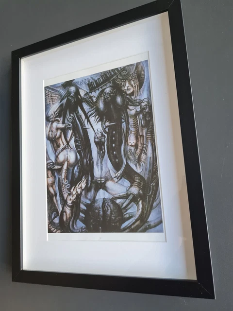 HR GIGER ALIEN Xenomorph Facehugger Necronomicon Bild Kunstdruck Poster ...