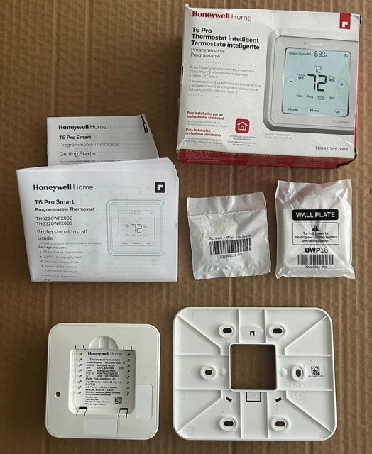 HONEYWELL HOME T6 Pro Smart Programmable Thermostat (TH6320WF2003) Open ...