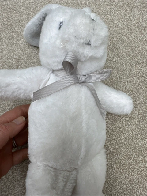 MY FIRST BUNNY Rabbit Soft Toy From Birth by Baby Blooms white & grey ...