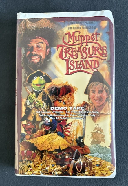 MUPPET TREASURE ISLAND (VHS, 1996) Walt Disney Clam Shell Tim Curry ...