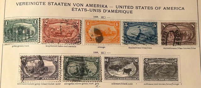 *USA STAMPS 1898, Trans-Mississippi Exposition, Omaha, values to 50 ...