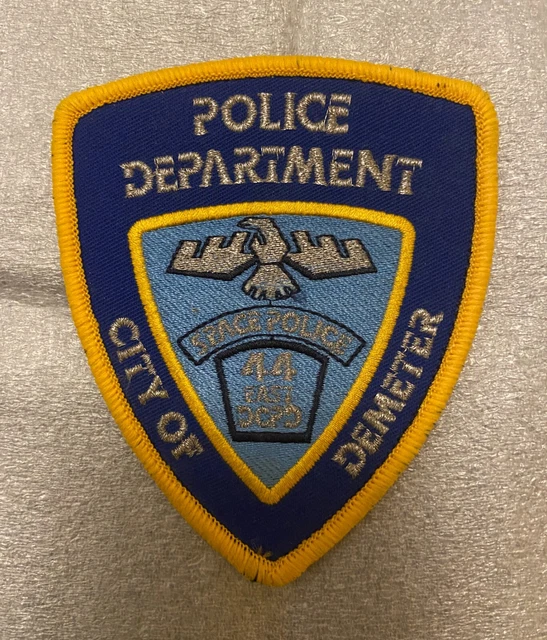 RARE ORIGINAL SPACE Precinct Police Department 44 East DCPD Cloth Badge ...