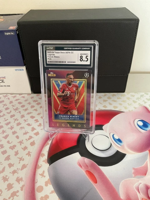 2023-24 TOPPS DÉCO UEFA Franck Ribéry rose /5 CGC 8,5 comme neuf ...