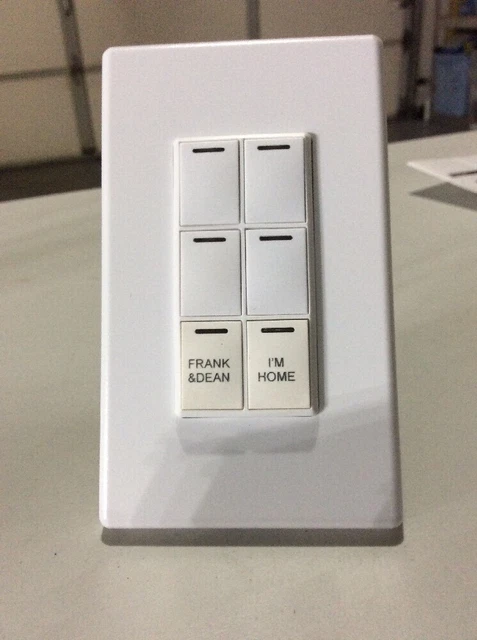 CONTROL4 ZIGBEE WIRELESS 6 Button Keypad Switch C4-KP6-Z-x WHITE $49.99 ...