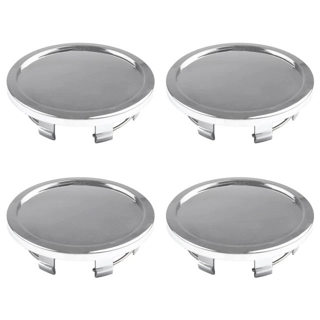 CENTER CAP PART 4X/Set 76mm ABS Chrome ABS Plastic Hub Cap Cover ...