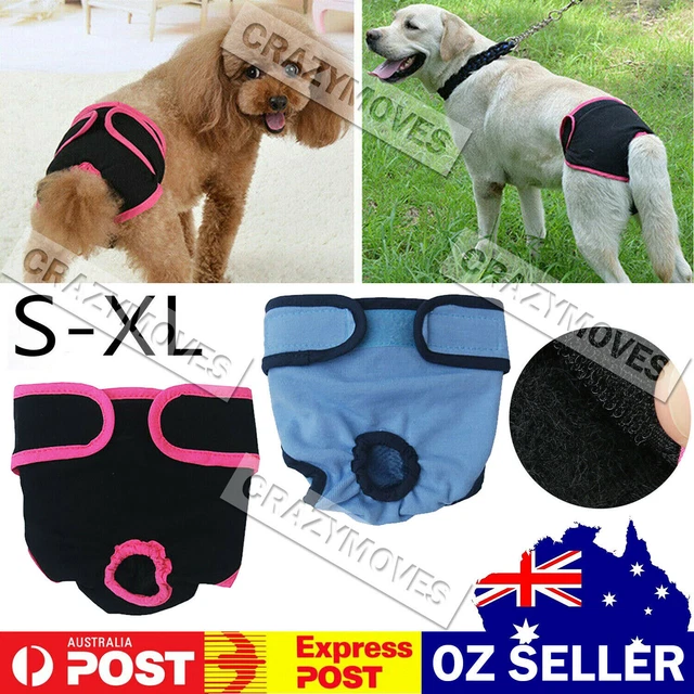 FEMALE / MALE Dog Puppy Nappy Diapers Belly Wrap Band Sanitary ...