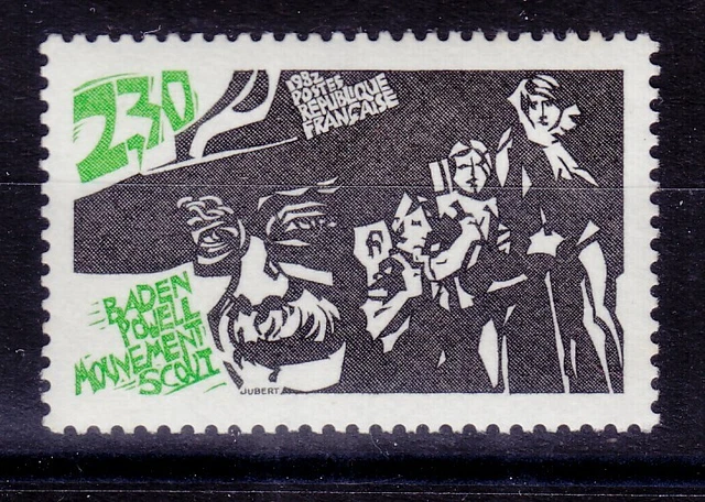 FRANCE ANNÉE 1982 Portrait de Baden Powell et Scouts N° 2201** réf 3694 ...