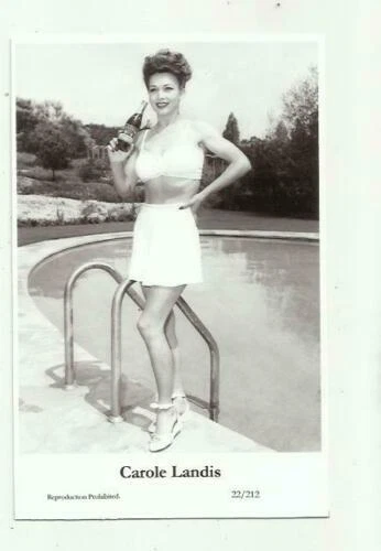 CAROLE LANDIS - Star Pin Up Film PHOTO Postcard 22/212 - Publisher Swiftsure £5.02 - PicClick UK