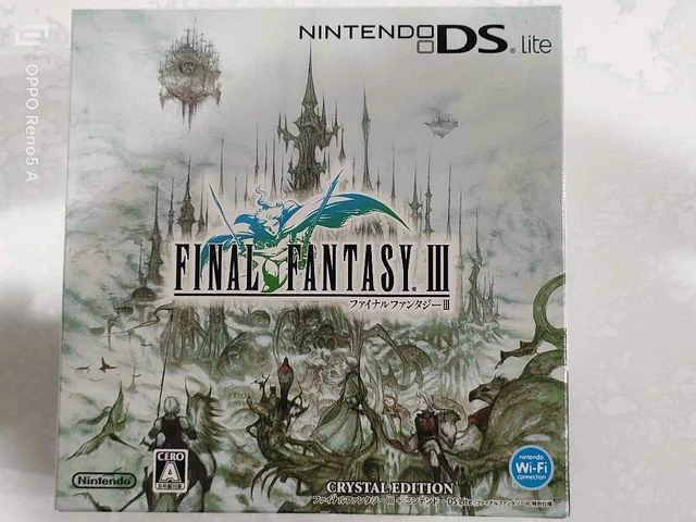FINAL FANTASY III Crystal Edition Japan White Handheld System Nintendo DS Lite EUR 758,35 ...