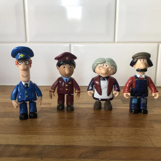 POSTMAN PAT JOINTED Figures X 4Postman Pat Mrs Goggins Ted Glen, Ajay ...