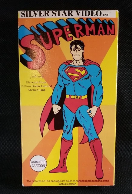 SUPERMAN SILVER SCREEN Video VHS Animated Cartoon 1989 Near Mint See ...