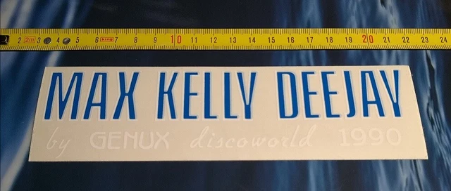 ADESIVI GENUX DJ Max Kelly stickers vintage discoteca lago di garda EUR ...
