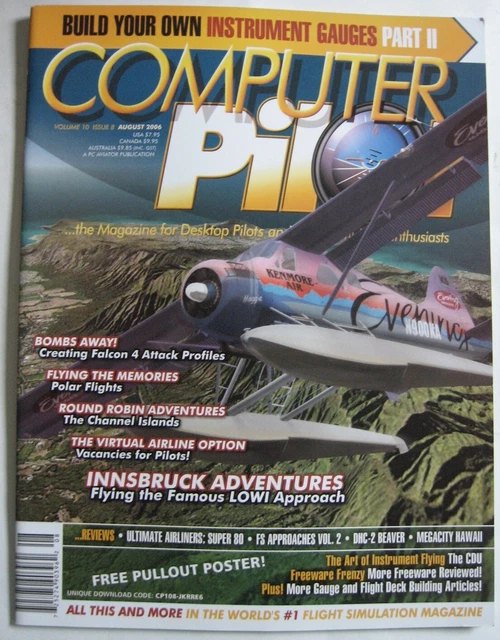 COMPUTER PILOT MAGAZINE Aug 2006 Desktop Pilots & Flight Simulator ...