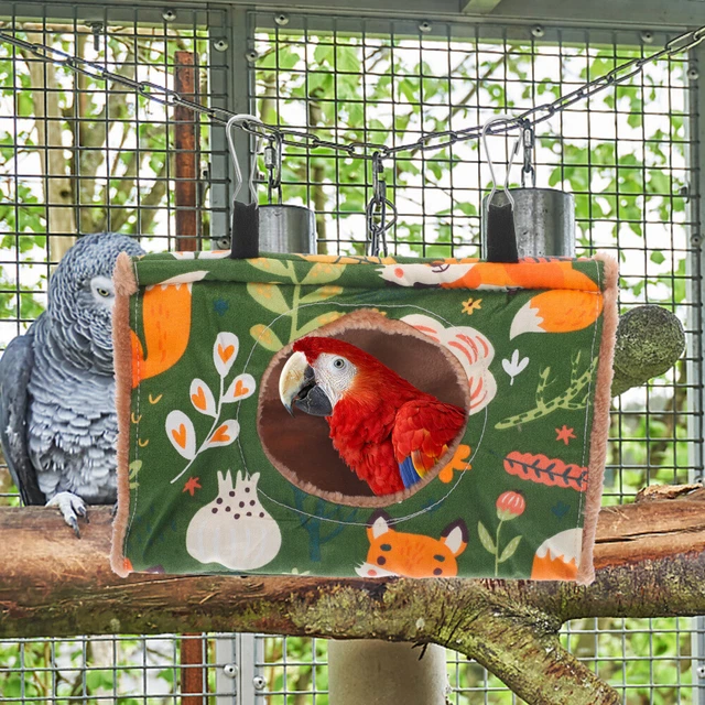 CASA NIDO INVERNALE calda amaca uccellino comodo letto peloso EUR 11,83 ...