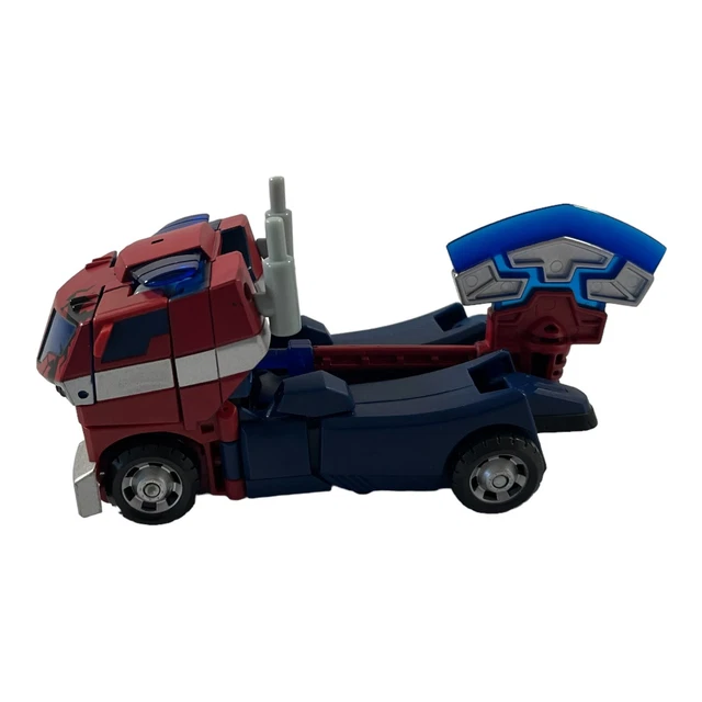 FIGURINE ARTICULÉE TRANSFORMERS Animated Optimus Prime Earth Mode 2008 ...