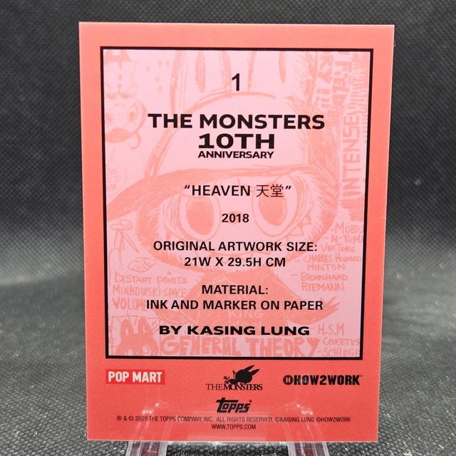 2025 TOPPS CHROME Labubu 10th Anniversary Heaven 10th Anniversary Logo ...