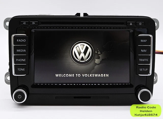 VW RNS 510 Radio original Volkswagen Continental Autoradio mit Code 1T0035680H. EUR 479,39 ...