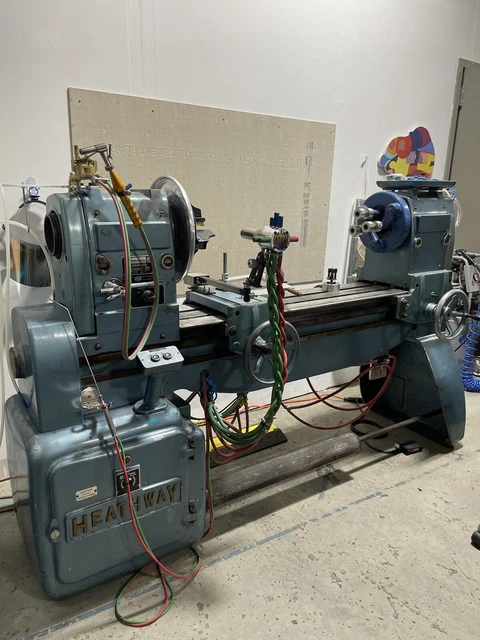 HEATHWAY GLASS LATHE Glassblowing Machine, Litton 4.5” Bore $16,500.00 ...