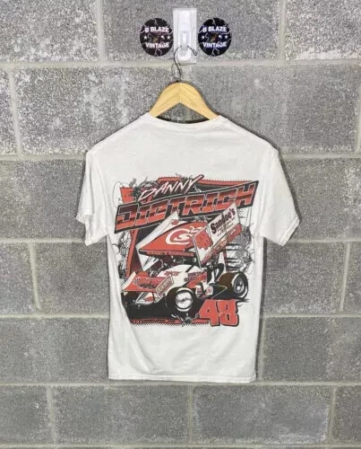 DANNY DIETRICH SPRINT Car Dirt Track Racing Graphic Autographed T-Shirt ...