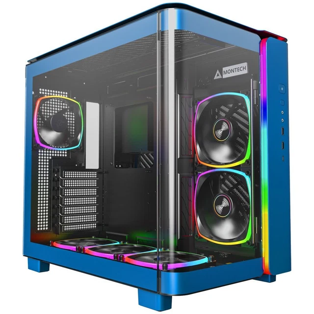 MONTECH KING 95 PRO Midi-Tower, Tempered Glass, ARGB - Berliner Blau ...