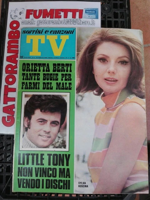 TV SORRISI E Canzoni n.8 con Koscina+Little Tony+Berti anno 1969 - Fieg ...