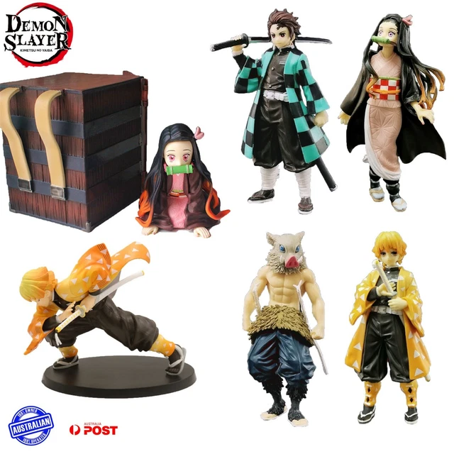 GIFT BOX DEMON Slayer Nezuko Tanjiro Zenitsu Inosuke Figure Statue ...