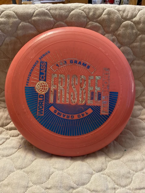 RARE VTG 1980 WHAM-O World Class Frisbee Disc 140g Red All Sport 140 ...
