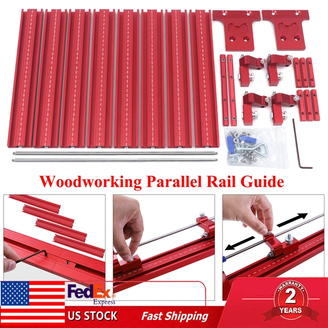 WOODWORKING PARALLEL RAIL Guide System Track Saw Guide Carpentry Tool ...