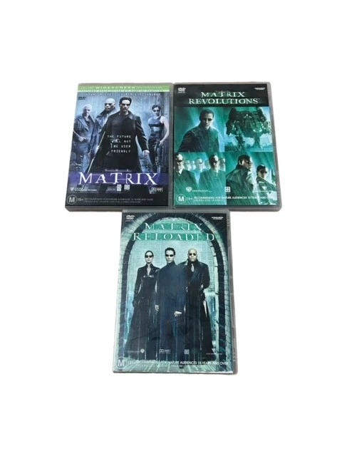 THE MATRIX TRILOGY DVD Keanu Reeve Lawrence Fishburne Carrie Anne Moss Region 4 $11.50 - PicClick AU