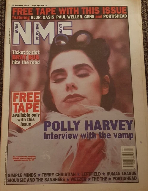 NME MUSIC MAGAZINE 28 Jan 1995 PJ HARVEY Cover Indie Rock Alternative ...