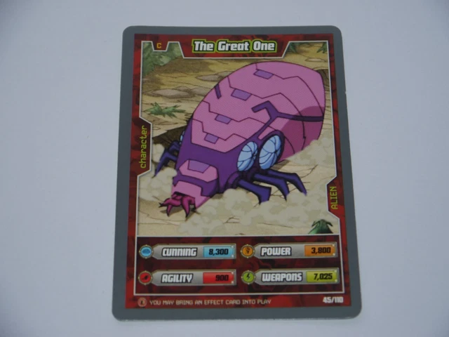 BEN 10 ALIEN Adventures Collectable Card THE GREAT ONE Card 45/110 ...