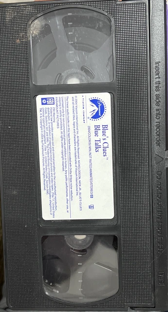 NICK JR BLUE’S Clues Blue Talks VHS Video Tape Nickelodeon Joe RARE ...