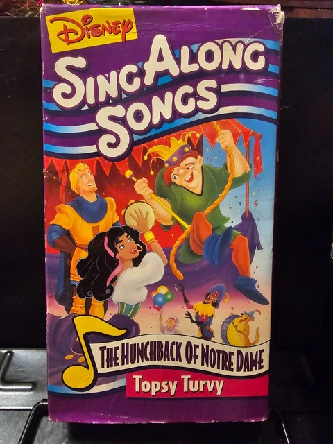 DISNEY SING ALONG Songs Topsy Turvy Hunchback of Notre Dame (VHS, 1996 ...