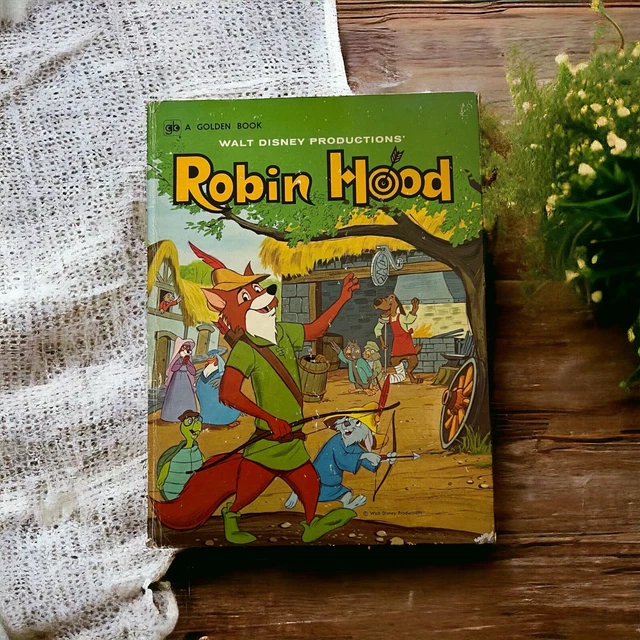 1974 ROBIN HOOD. Vintage Childrens Book. Walt Disney Productions ...