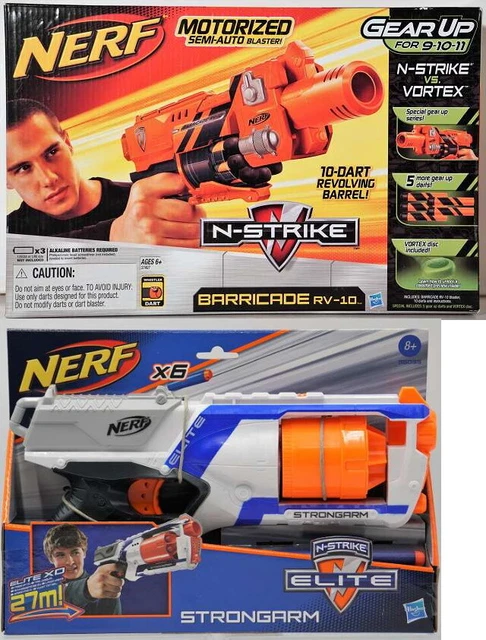 NERF N-STRIKE-HASBRO SCEGLIERE: 37407 Barricade RV-10, 36033 Strongarm ...