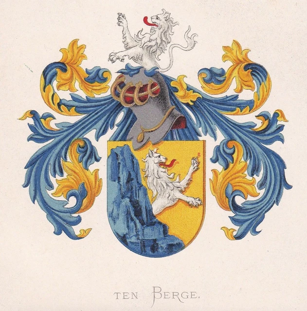 TEN BERGE WAPEN Wappen coat of arms blason Nederland heraldry Heraldik ...