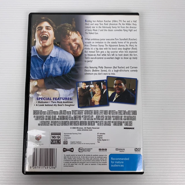 MY BOSS'S DAUGHTER (DVD, 2003) Ashton Kutcher Tara Reid Terence Stamp ...