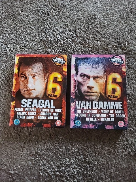 STEVEN SEAGAL AND Van Damme Fight Factory DVD Boxed 12 Films Free Post ...