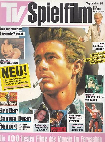TV SPIELFILM JAMES Dean,Loriot,Robert Redford,Charlie Chaplin,Brooke ...