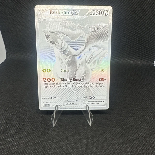 RESHIRAM EX #173/086 Pokemon White Flare English BWR Pack Fresh(NICE ...