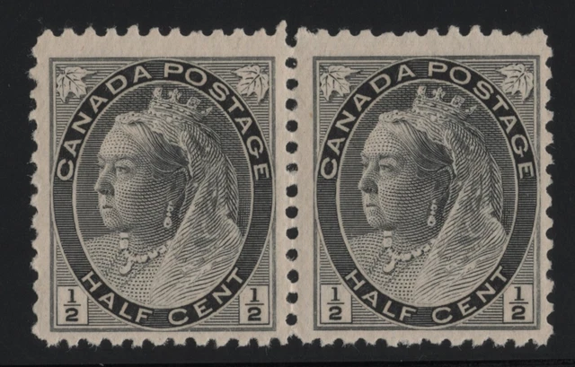 #74 NUMERAL 1/2C pair Canada mint never hinged well centered $14.99 ...