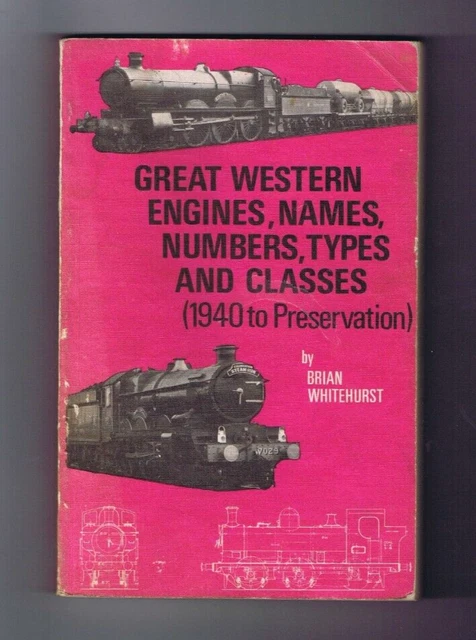 GWR ENGINES names numbers types and classes EUR 8,75 - PicClick DE