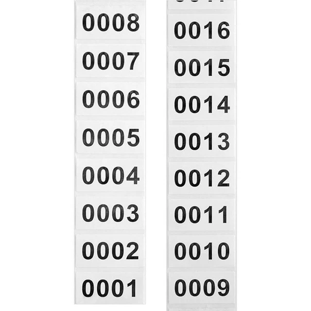 STATIONERY OFFICE SUPPLIES Number Label Stickers Inventory Number ...