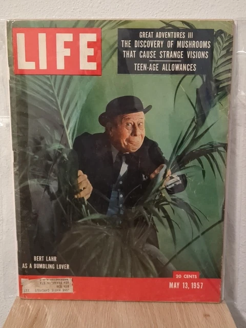 LIFE MAGAZINE MAY 13 1957 Bert Lahr Psychedelic Magic Mushrooms R ...