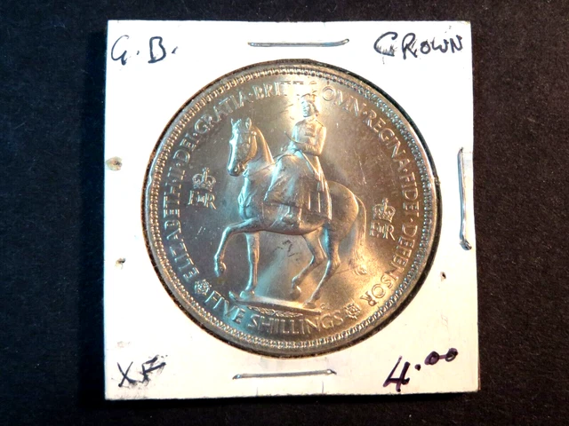 1953 CROWN - Queen Elizabeth Coronation Five Shilling Uncirculated. See ... 1953 CROWN - Queen Elizabeth Coronation Five Shilling Uncirculated. See ...