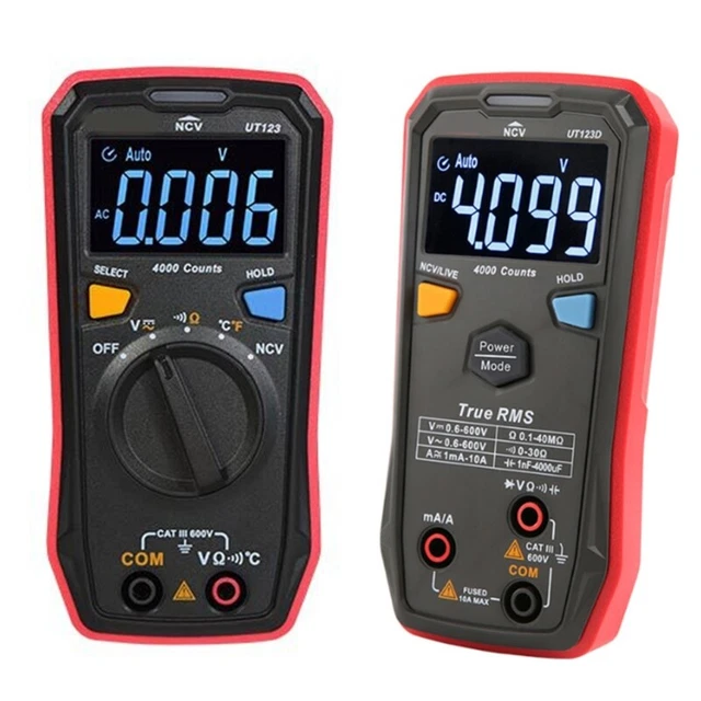 DIGITAL MULTIMETER TRMS Voltage Current Resistance Diodes Capacitance ...