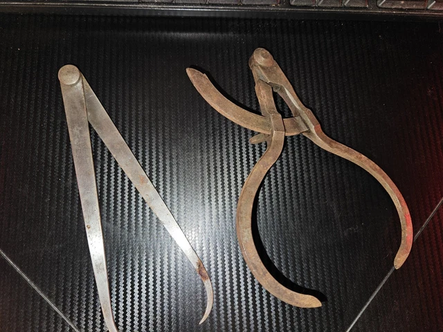 DEUX ANCIEN COMPAS d'épaisseur EUR 15,00 - PicClick FR