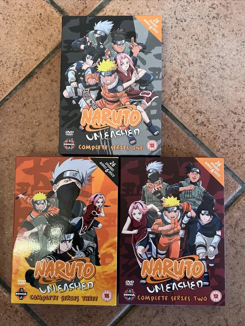 NARUTO UNLEASHED DVD Series 1,2&3 Box sets (2002) . Episodes 1-78. Not ...