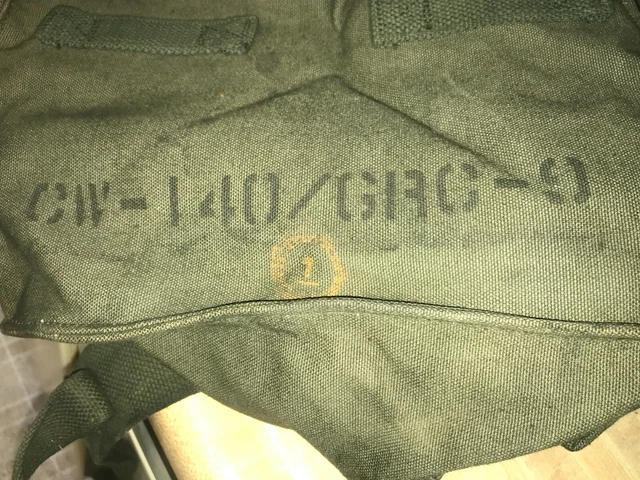 GRC-9 MILITÄRRADIO LEINWANDABDECKUNG Angry Nine Rt-77 Scr-694/Bc-130 Cw ...